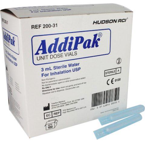 Sterile Water for Inhalation 3ml - 100ea/bx – A9 Med