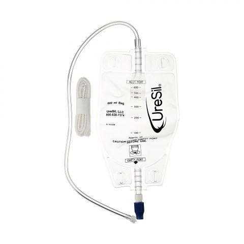 Nephrostomy (Abscess, Biliary) Drain Bag Gravity System w/ 20" Inlet T ...