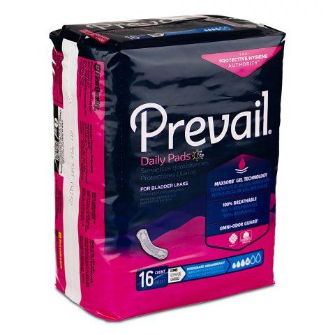 Prevail Bladder Control Pad Moderate Long 11" Length - 16ea/pk 9pk/cs ...