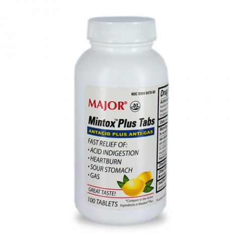 Maalox Plus Tabs Gen. 100's 36ea/cs – A9 Med