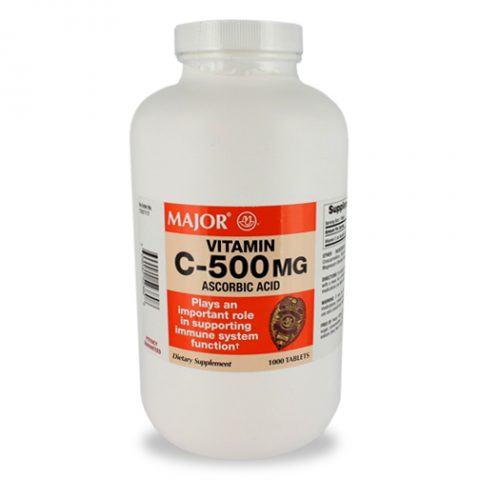 Vitamin C Tabs, 500mg. 1000's Each – A9 Med